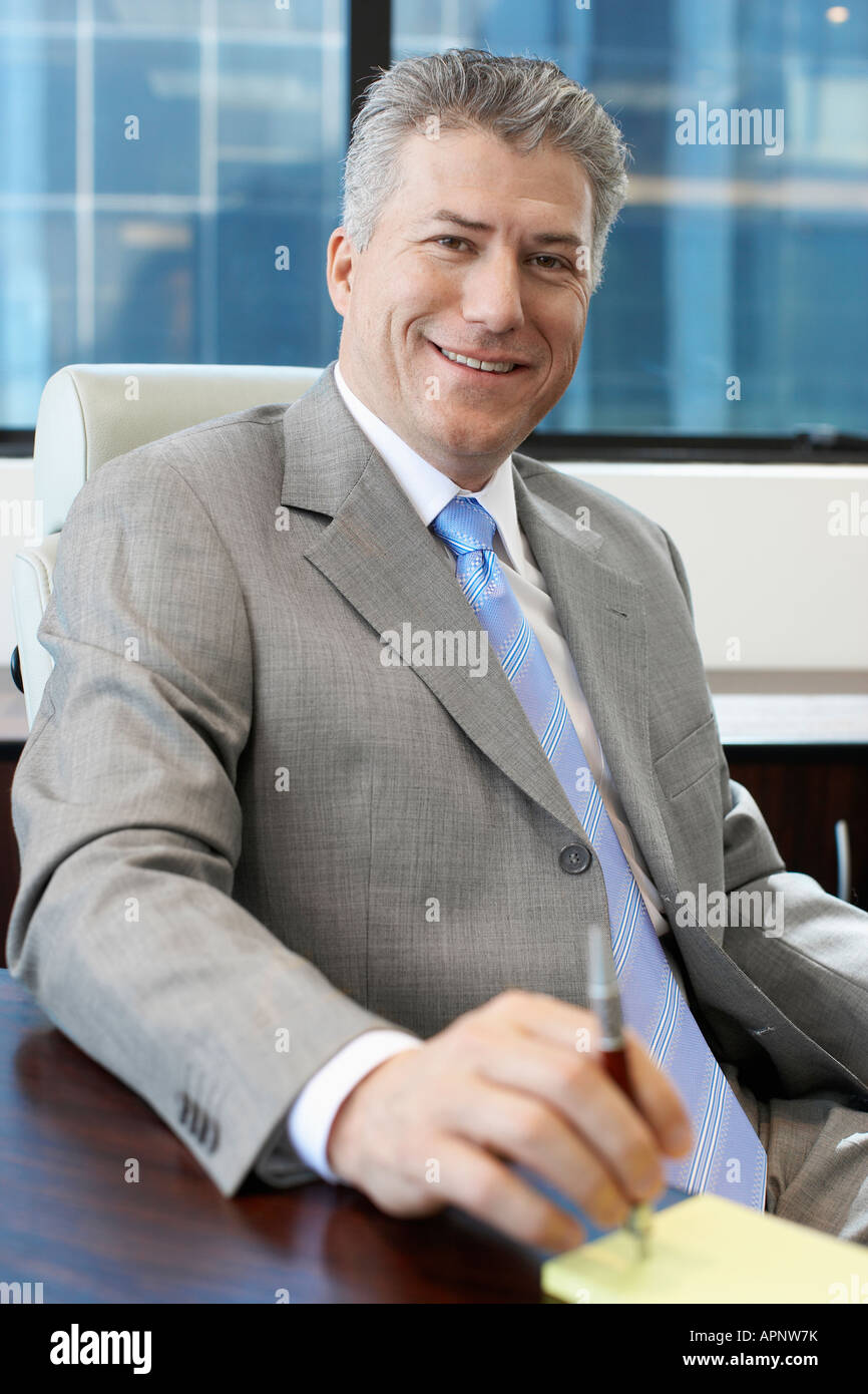 Portrait of male executive Stock Photo - Alamy