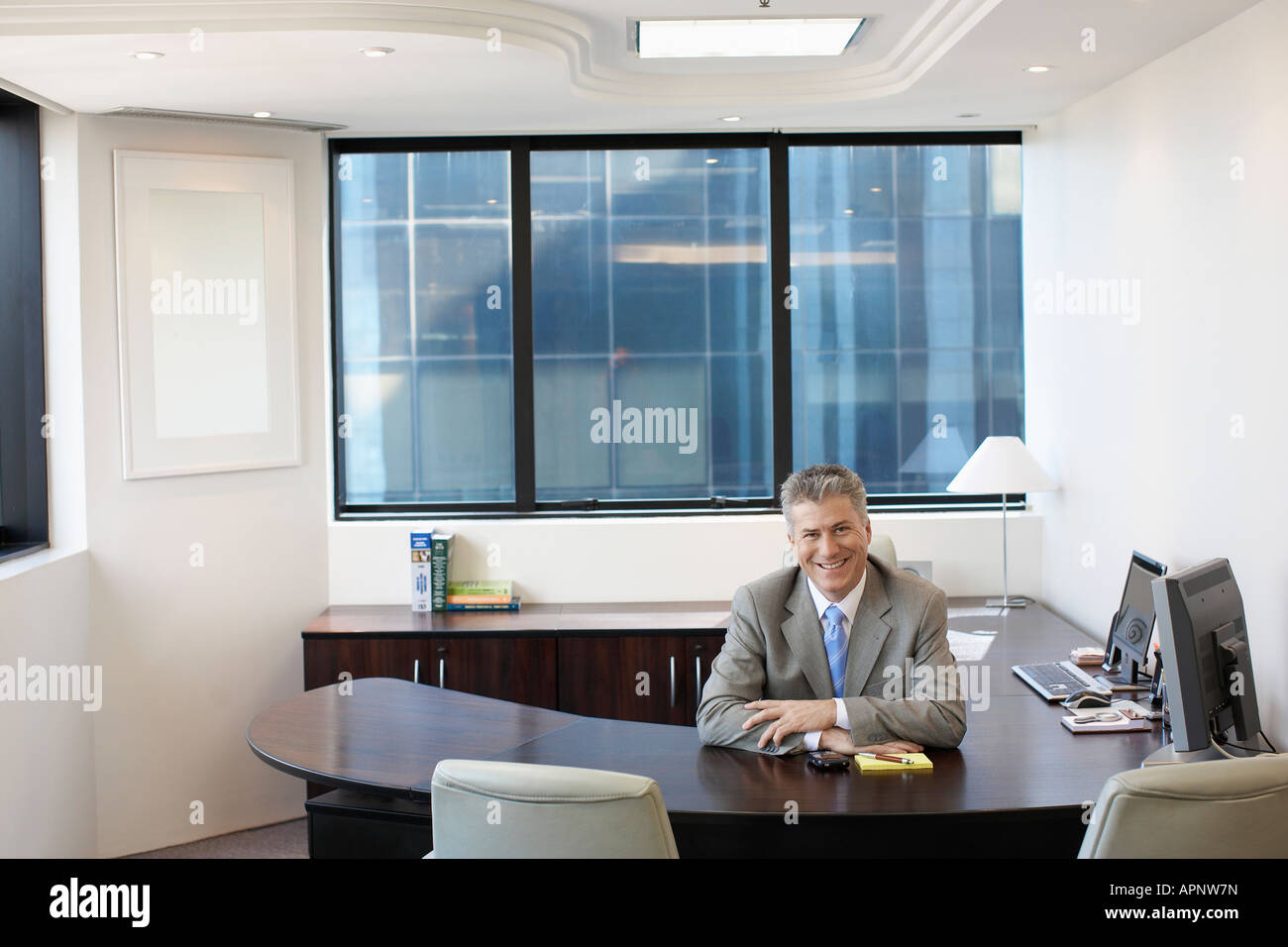 Portrait of CEO in his office Stock Photo - Alamy