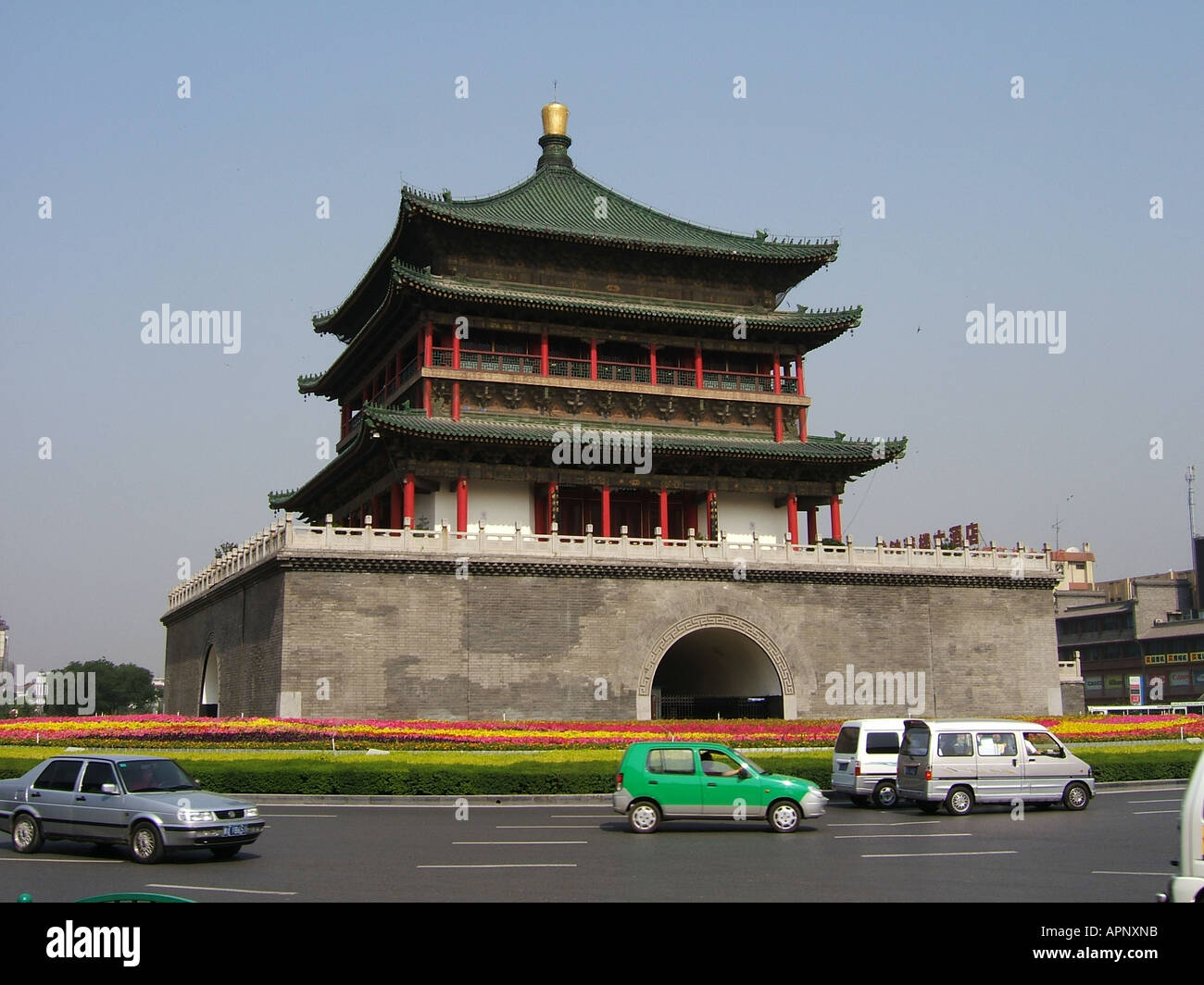 The Bell Tower, Xi'an, China Stock Photo - Alamy