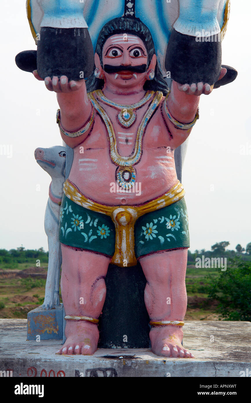 local village temple figures near trichy Stock Photo - Alamy