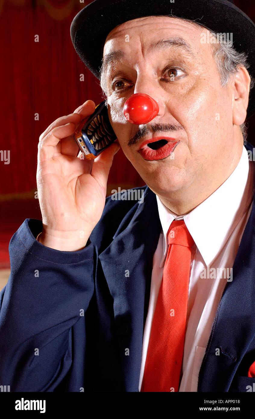 Clown on mobile hi-res stock photography and images - Alamy