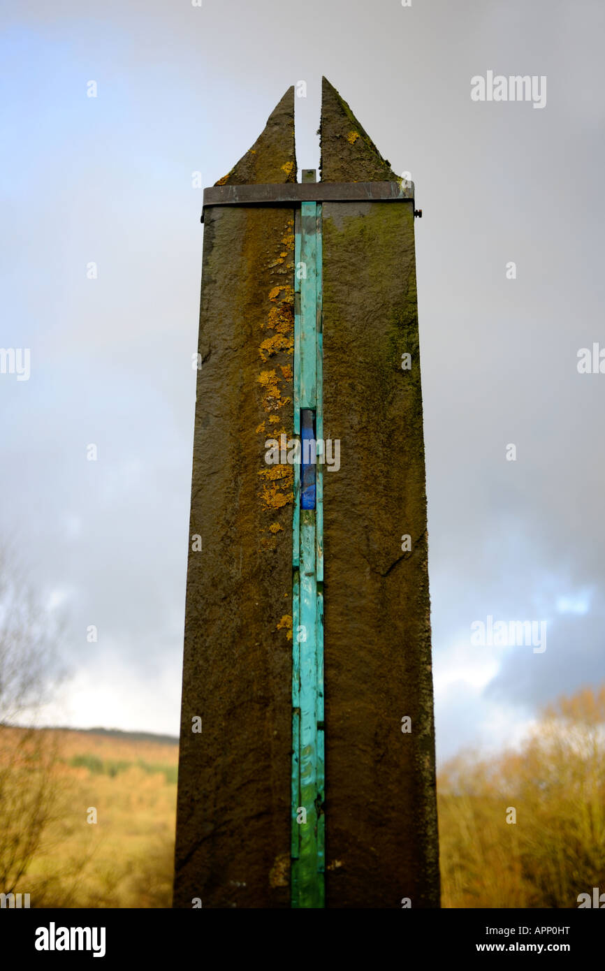 "Light Column I", (detail). Outdooor sculpture by Charles Bray, 1994 ...