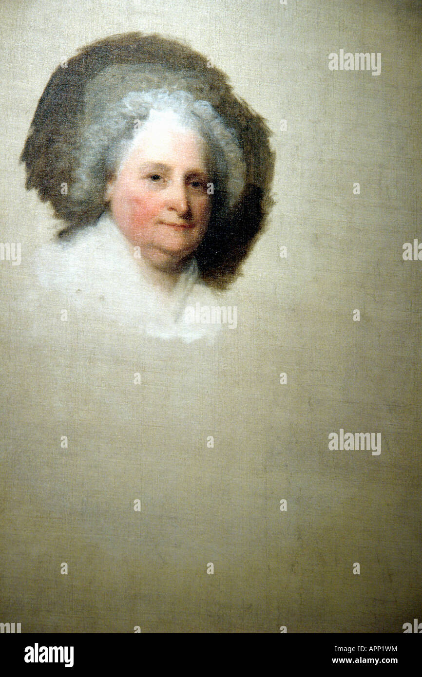 Photograph of a Portrait of First Lady Martha Washington Painted by ...