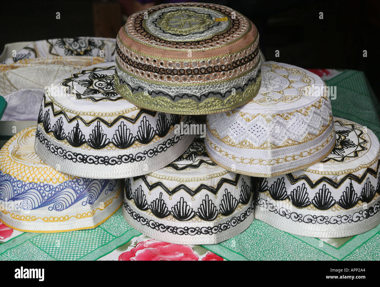Central Market Hat Stall Kuala Terengganu Malaysia Stock Photo - Alamy