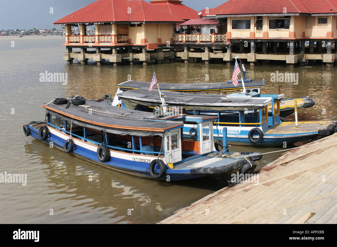 Passenger Boats Kuala Terengganu Malaysia Stock Photo - Alamy
