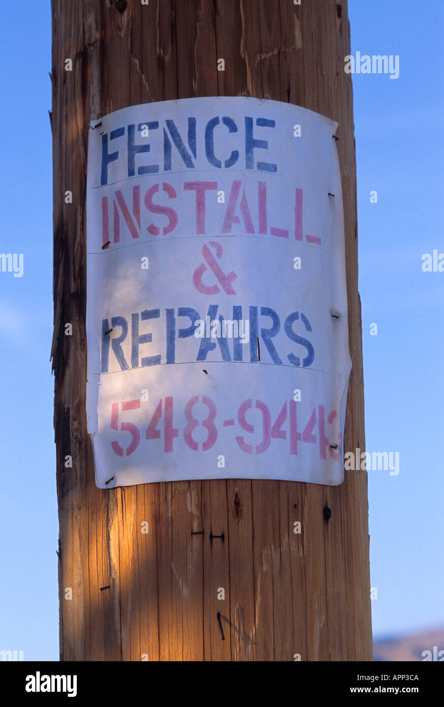 Flyer on pole hi-res stock photography and images - Alamy