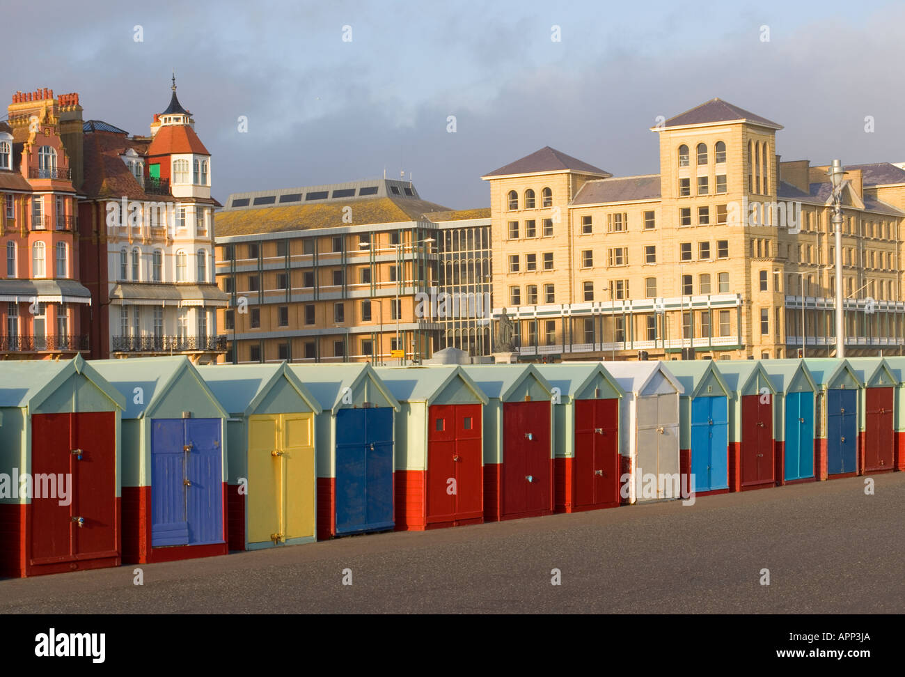 Colourful Brighton Seafront Beach Huts Stock Photo - Alamy