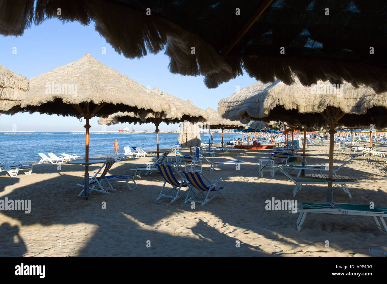 Italy Pescara the beach Stock Photo - Alamy