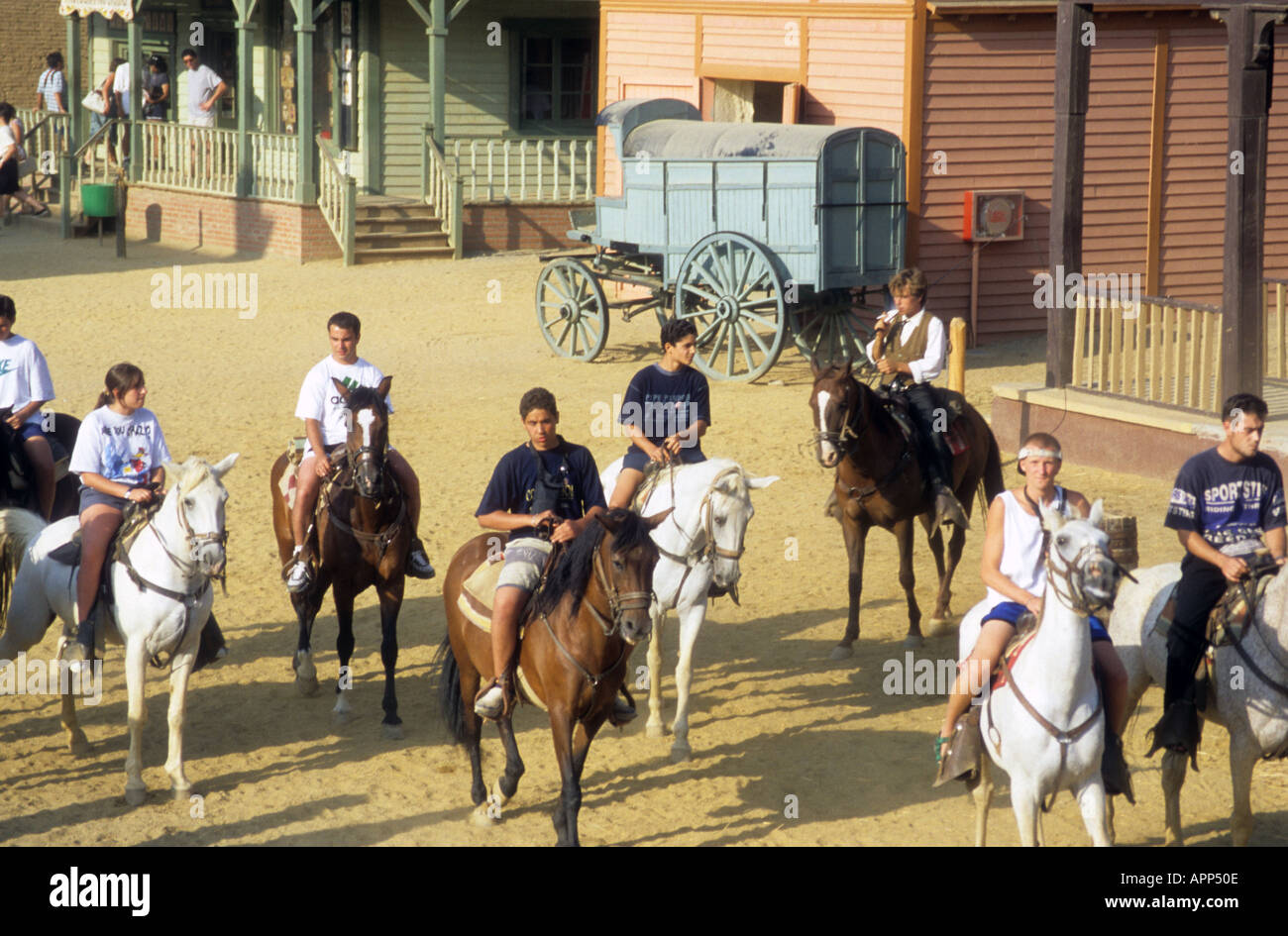 Almeria western cinema movie show with actors in Mini Hollywood spain ...