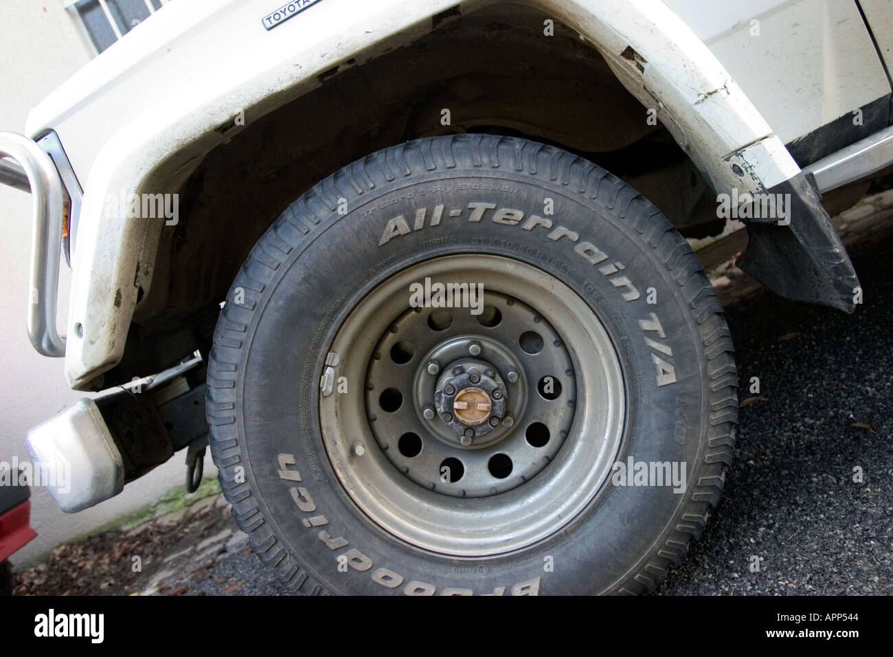 Big wheel of 4x4 car details Stock Photo - Alamy