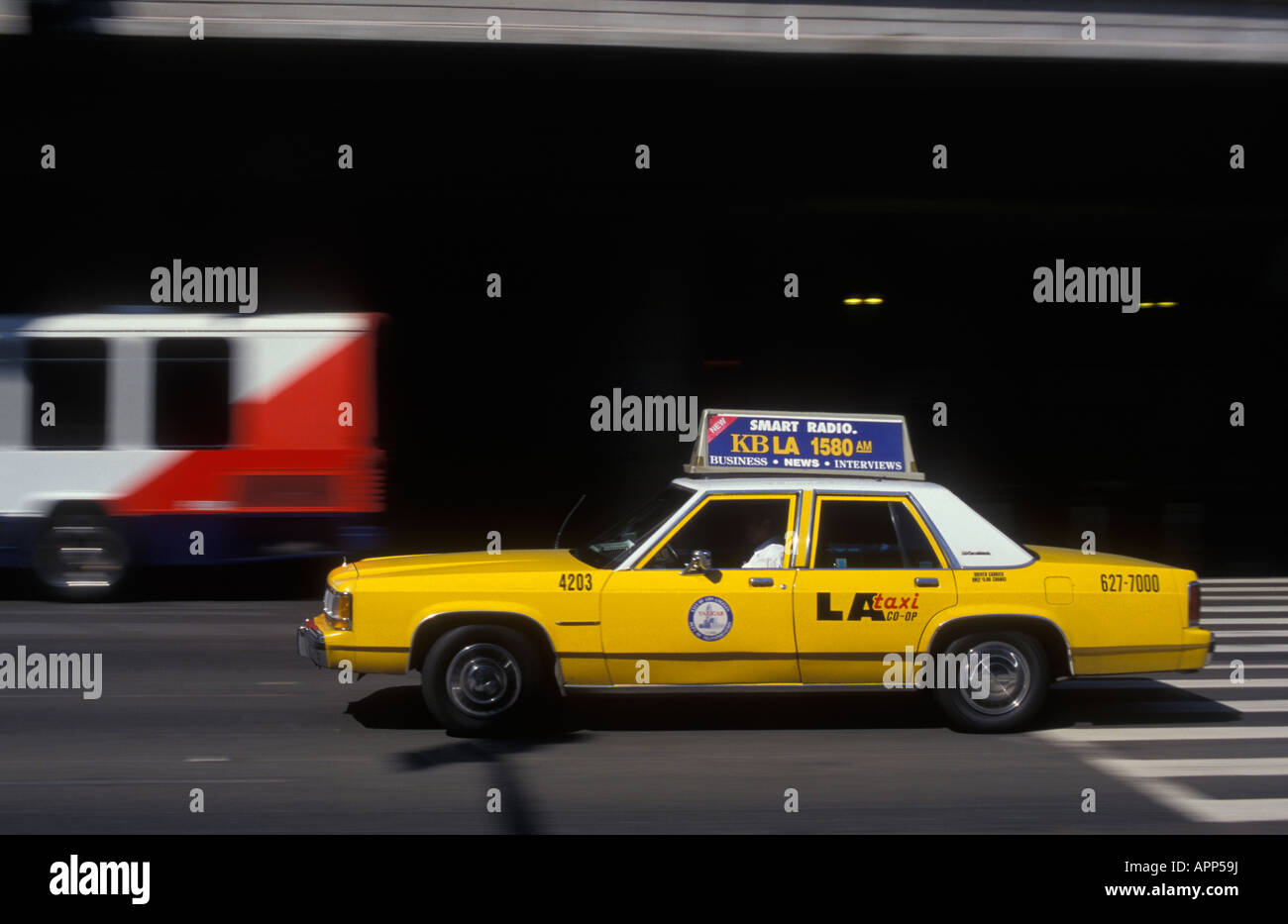 Old taxi at the airport in Los Angeles California USA Stock Photo - Alamy