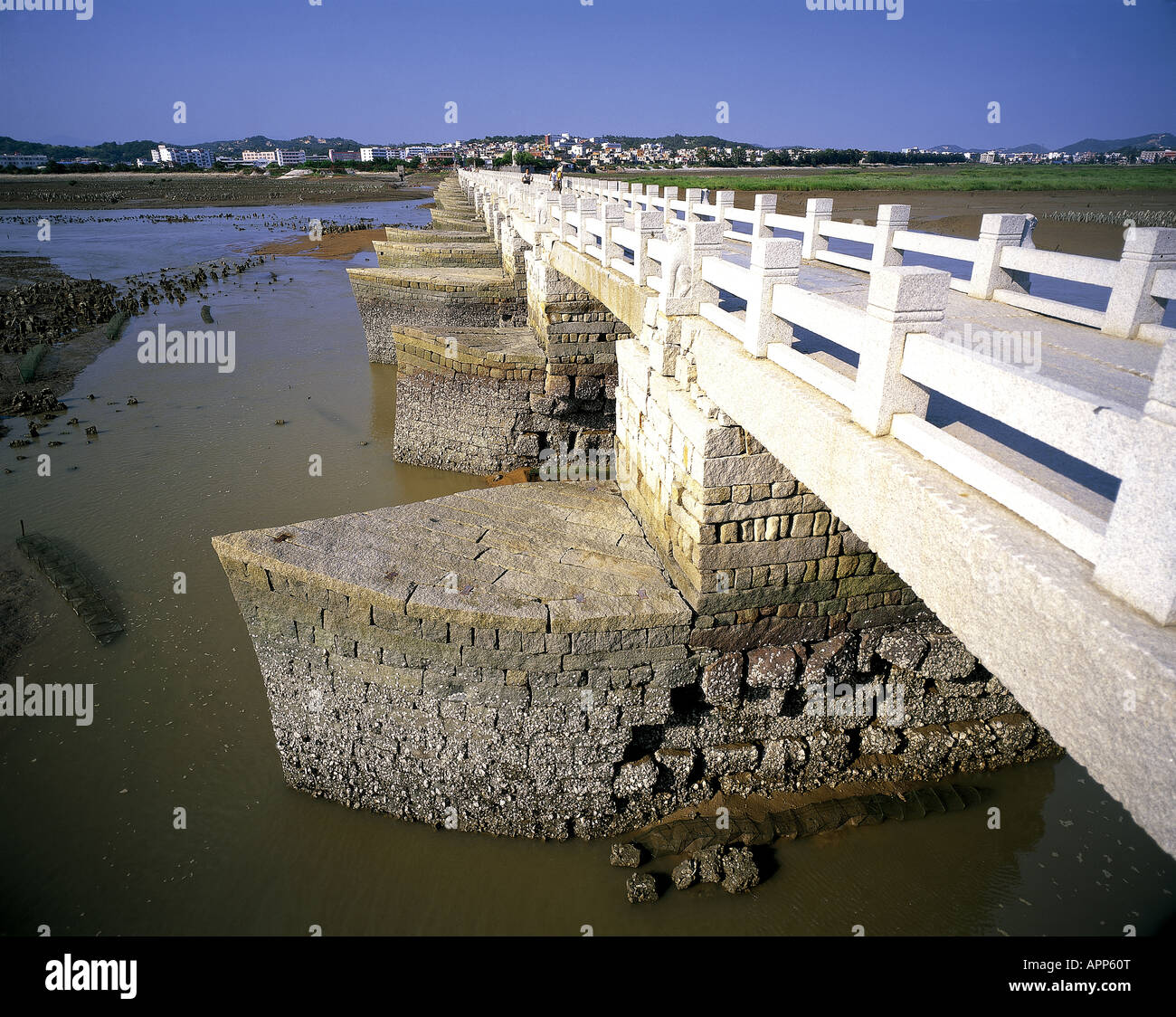 Ancient Luoyang stone bridge, near Quanzhou, China Stock Photo - Alamy