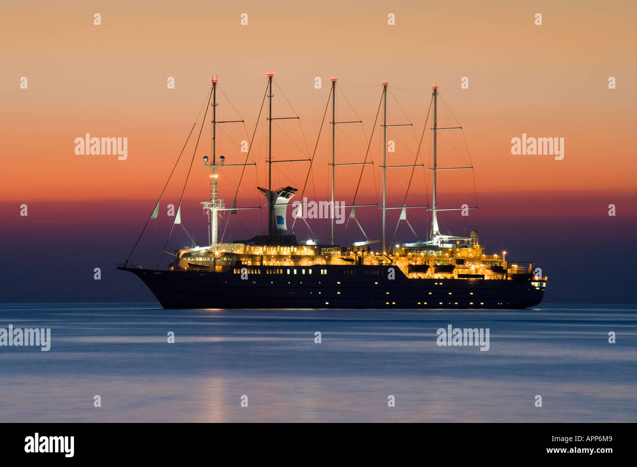 Cruise Ship on the Adriatic Stock Photo - Alamy