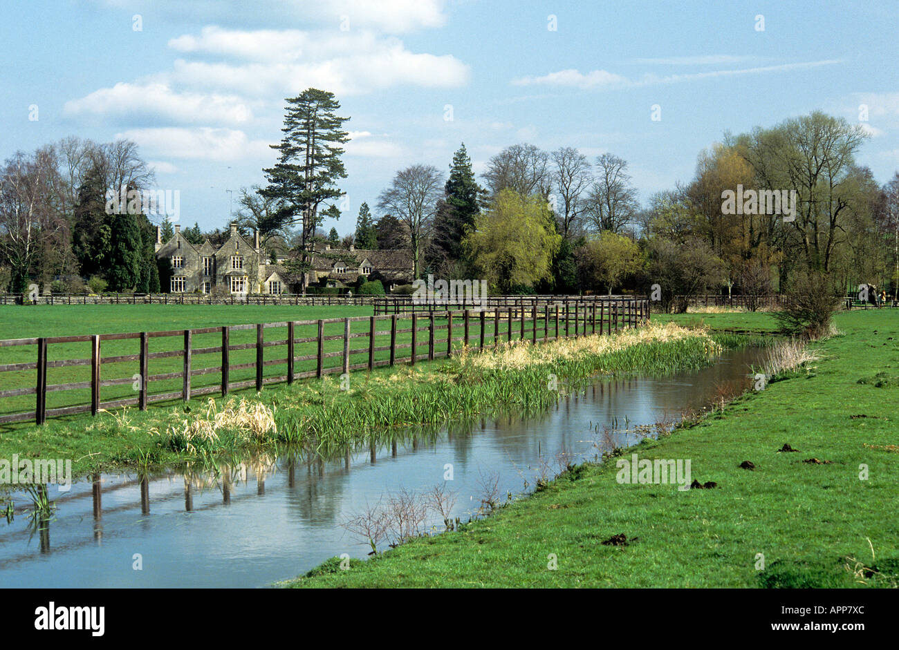 River Coln from Swains Bridge Coln Rogers Stock Photo - Alamy