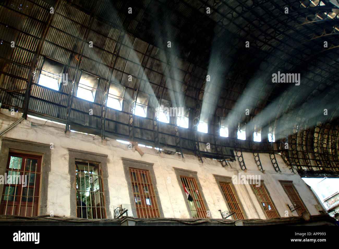 Interior of the market in Damascus Stock Photo - Alamy