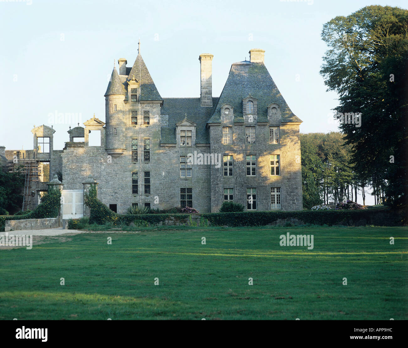 The restored chateau at Kerjean half castle half Renaissance mansion ...