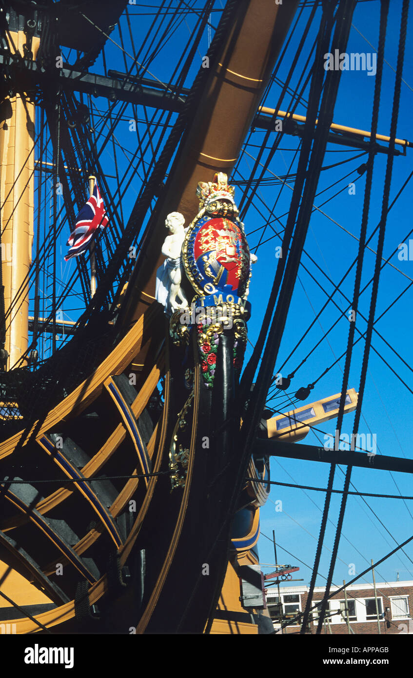 HMS Victory the flagship of Admiral Horatio Nelson and the veteran of ...