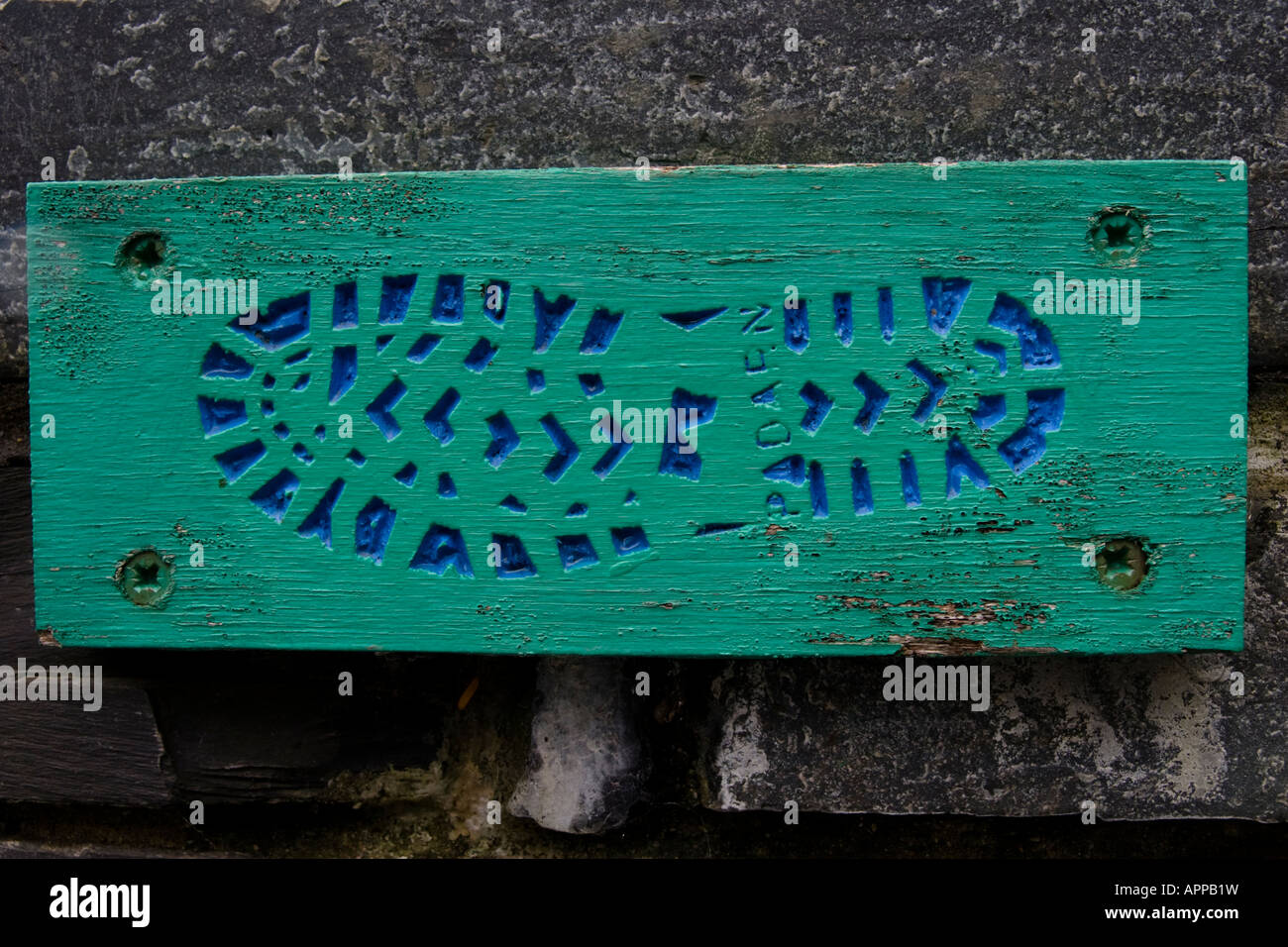 Footpath Sign National Slate Museum Llanberis North Wales Cymru Stock ...