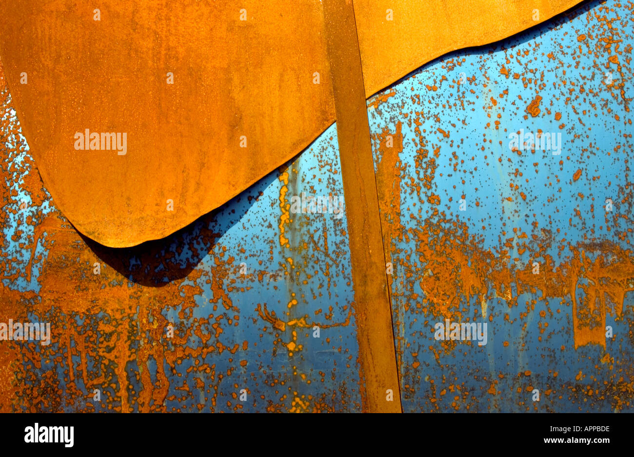 Surface of rusting steel coil Stock Photo - Alamy