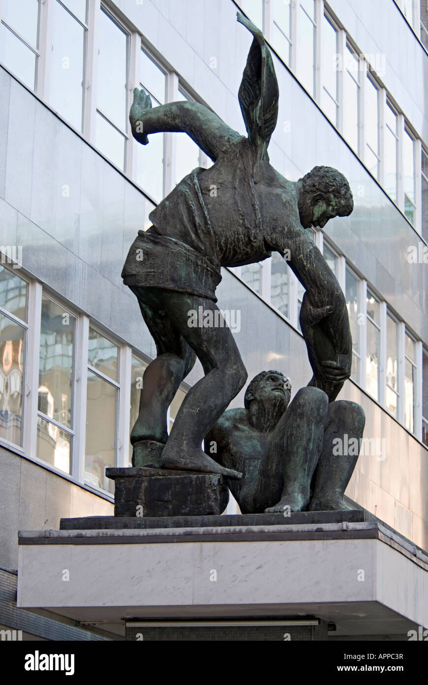 Sculpture outside the Trades Union Congress building Stock Photo - Alamy