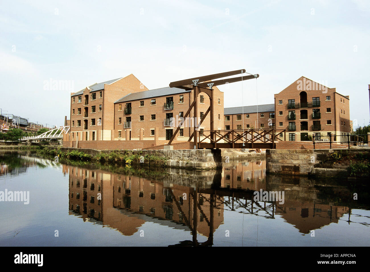 New and renovated buildings beside the canal basin Stock Photo - Alamy