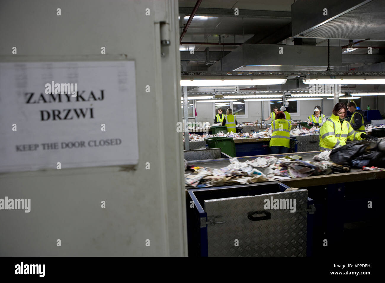 Community waste recycling Milton Keynes Stock Photo - Alamy