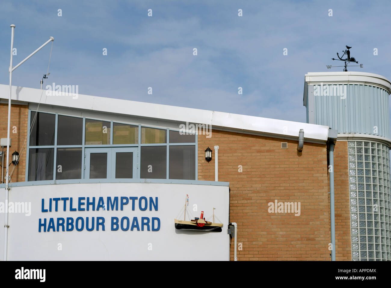 Littlehampton harbour board Stock Photo - Alamy