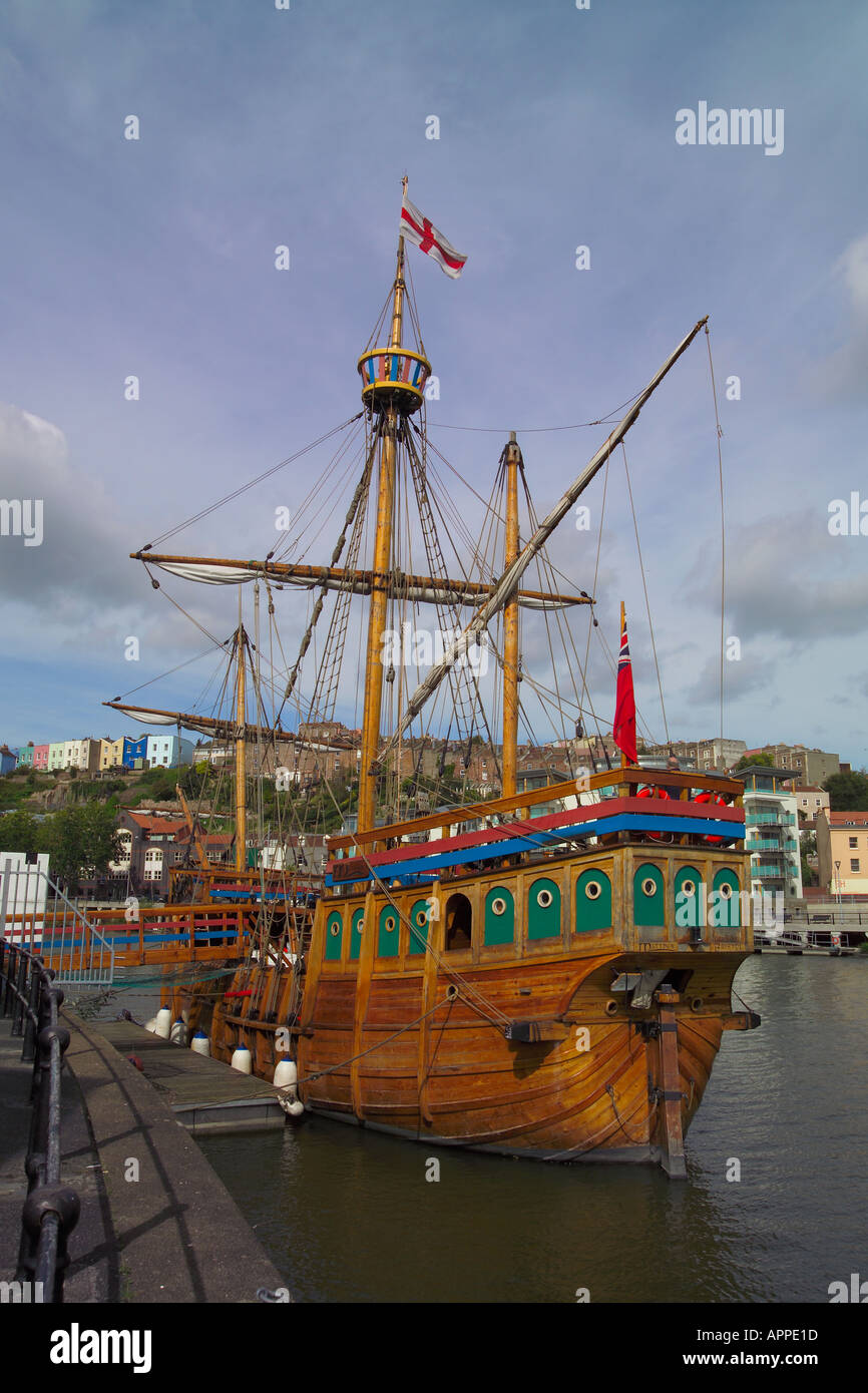 The Matthew Ship Bristol Harbour England UK United Kingdom Stock Photo ...