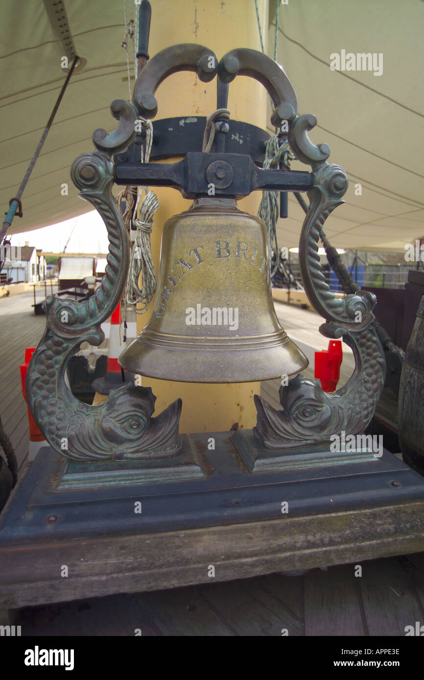 Ship s Bell on Deck of SS Great Britain Stock Photo - Alamy