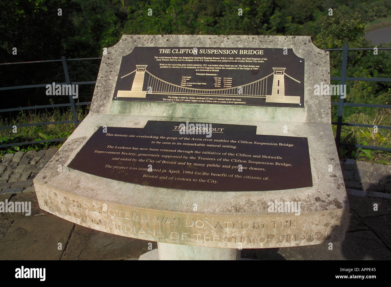 "the lookout""Clifton Suspension Bridge"Bristol,UK Stock Photo - Alamy