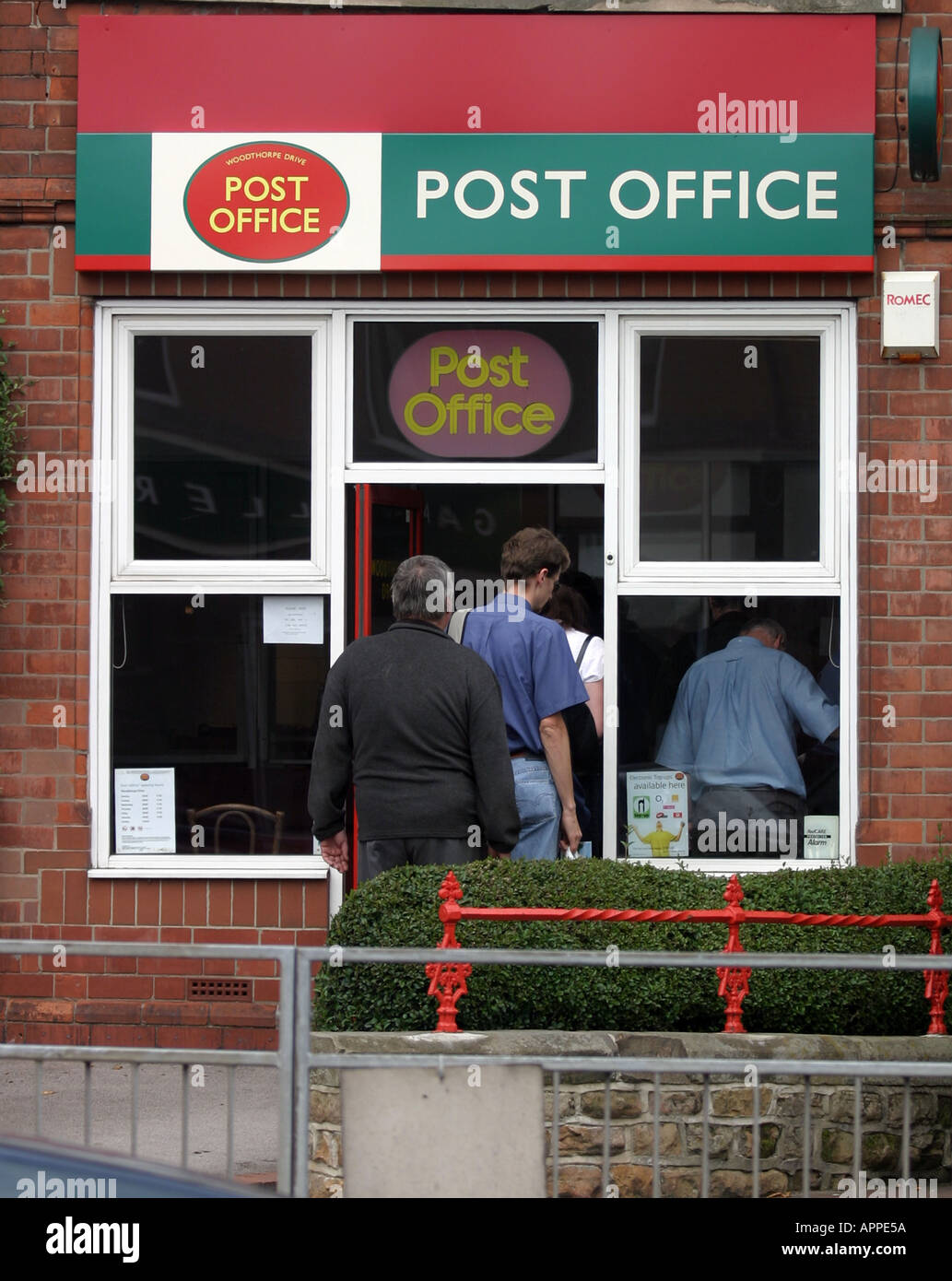Queue outside Mapperley Post Office Due to the closure of so many local ...