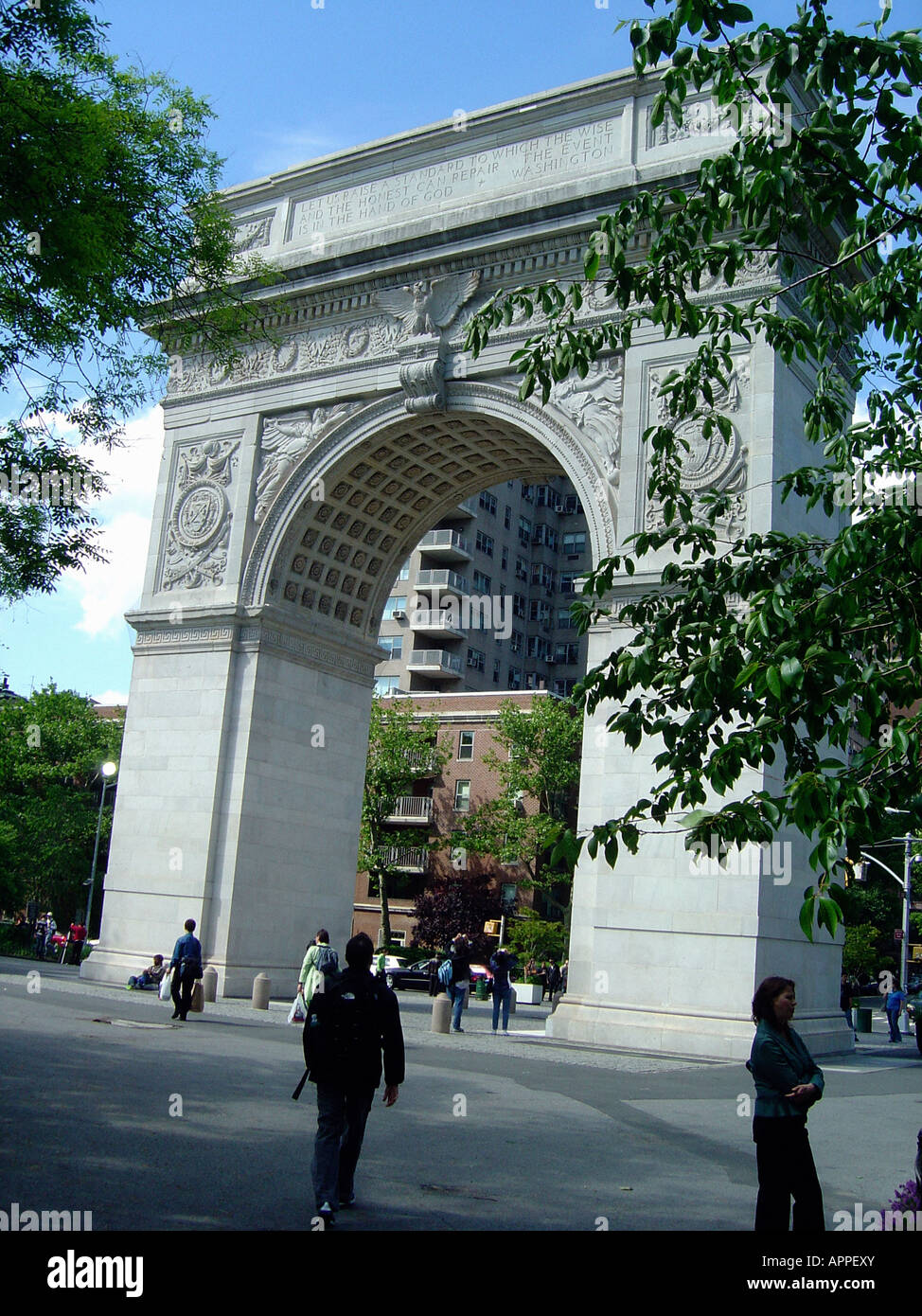 The Arch at Washington Square Park Near New York University in New York ...