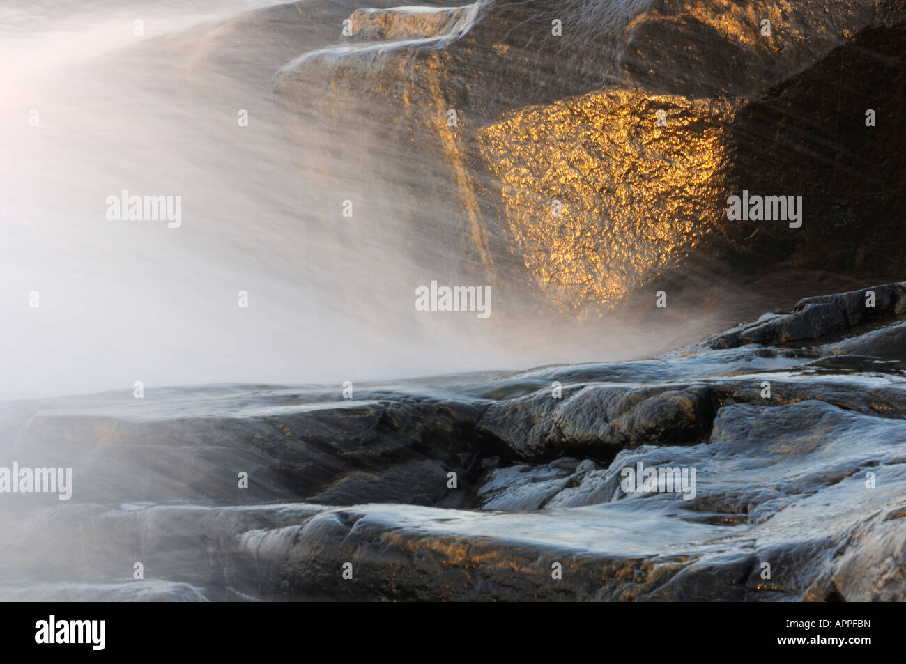 Water spraying on rocks, close-up Stock Photo - Alamy
