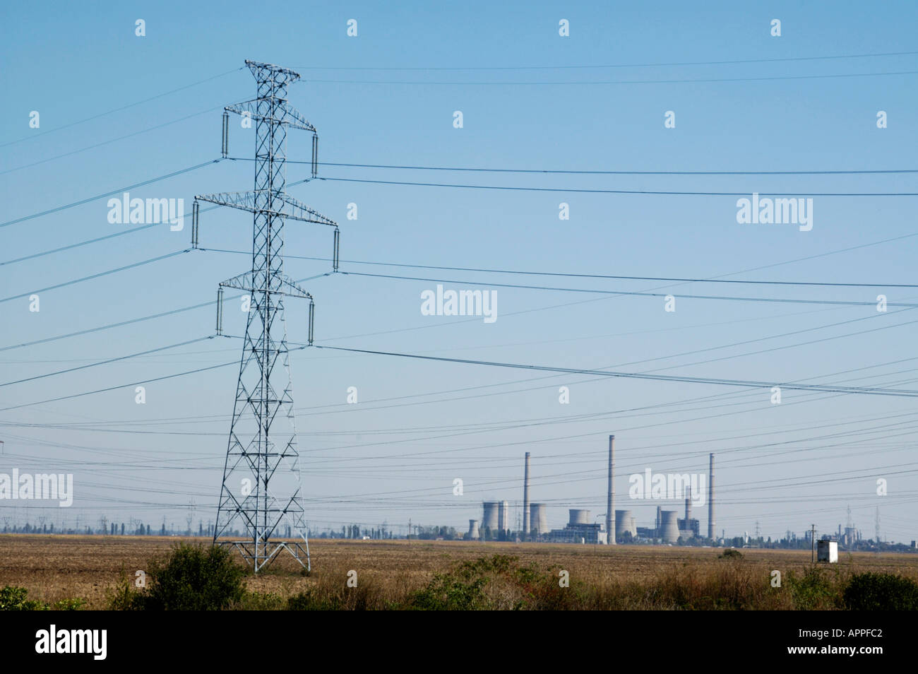 Power lines in romania hi-res stock photography and images - Alamy
