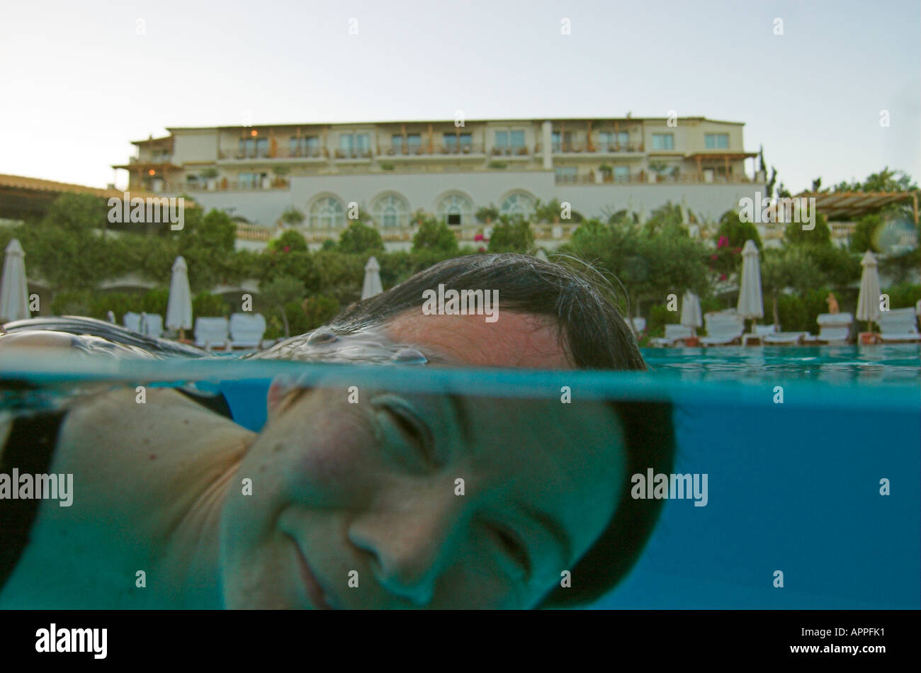 Bathe portrait swimming pool hi-res stock photography and images - Alamy