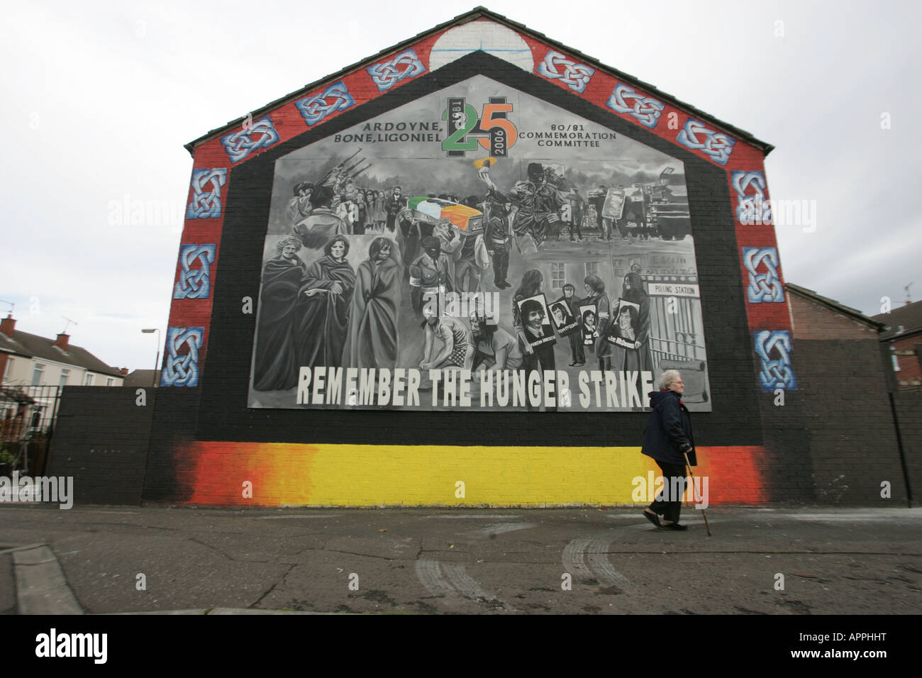 An Irish Republican mural on the Hunger Strikes in Belfast, N.Ireland ...