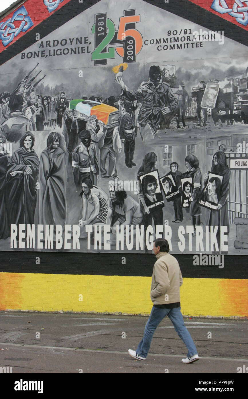 Hunger strikes mural belfast hi-res stock photography and images - Alamy