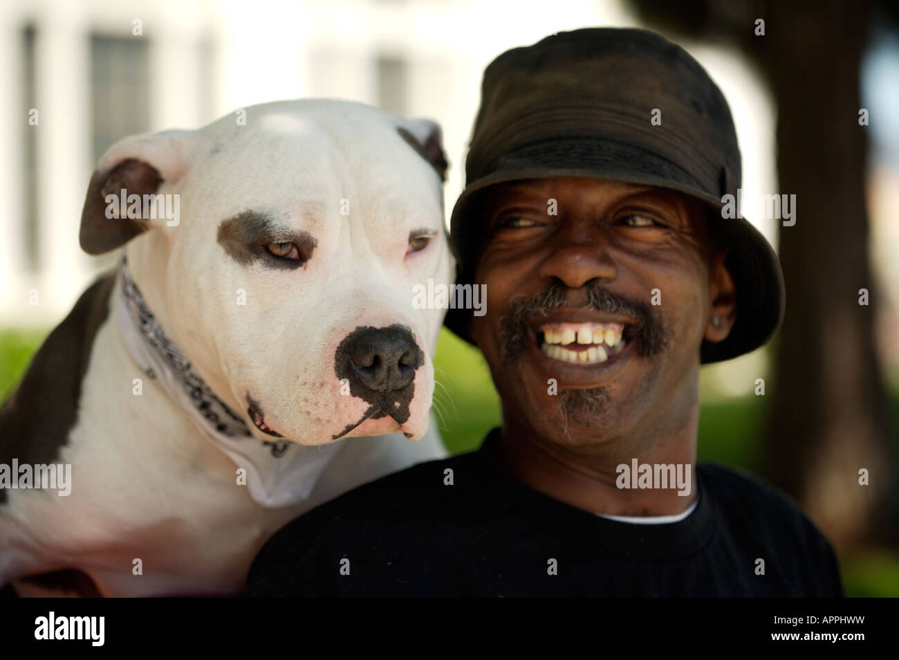 One man and his Dog Stock Photo - Alamy