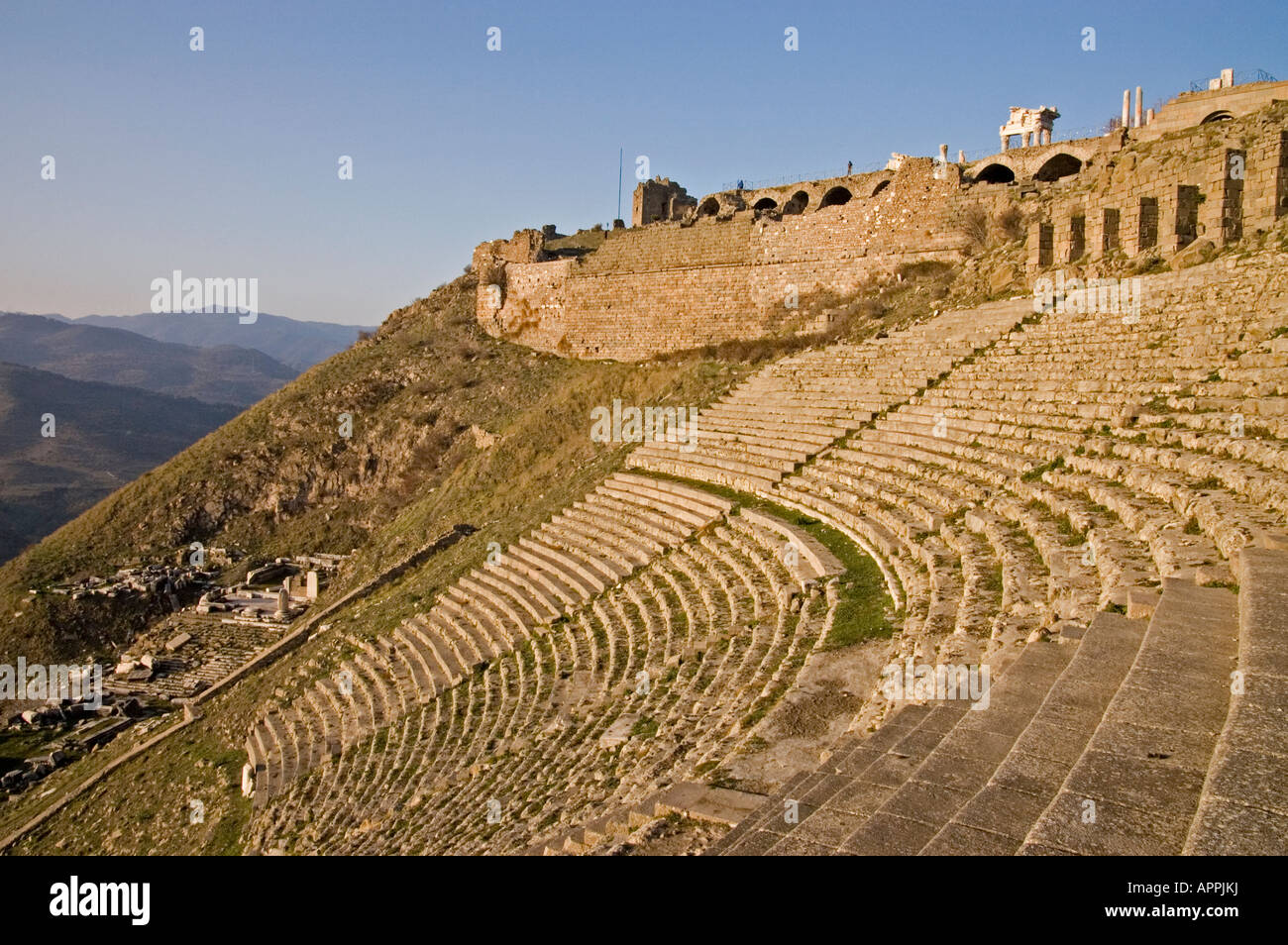 Pergamon the Amphitheatre Stock Photo - Alamy