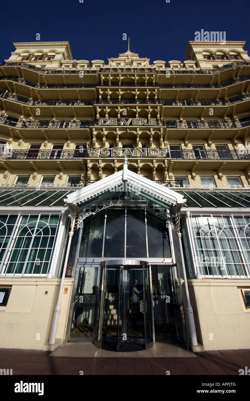 Front of grand hotel brighton Stock Photo - Alamy