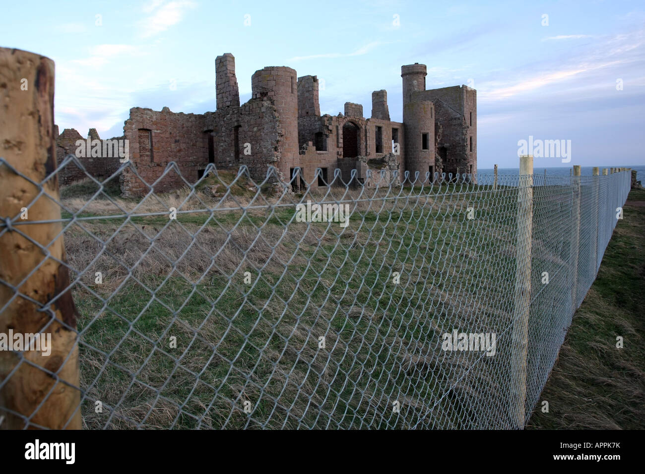 Slains Castle near Cruden Bay, Aberdeenshire, Scotland, Uk, which is ...