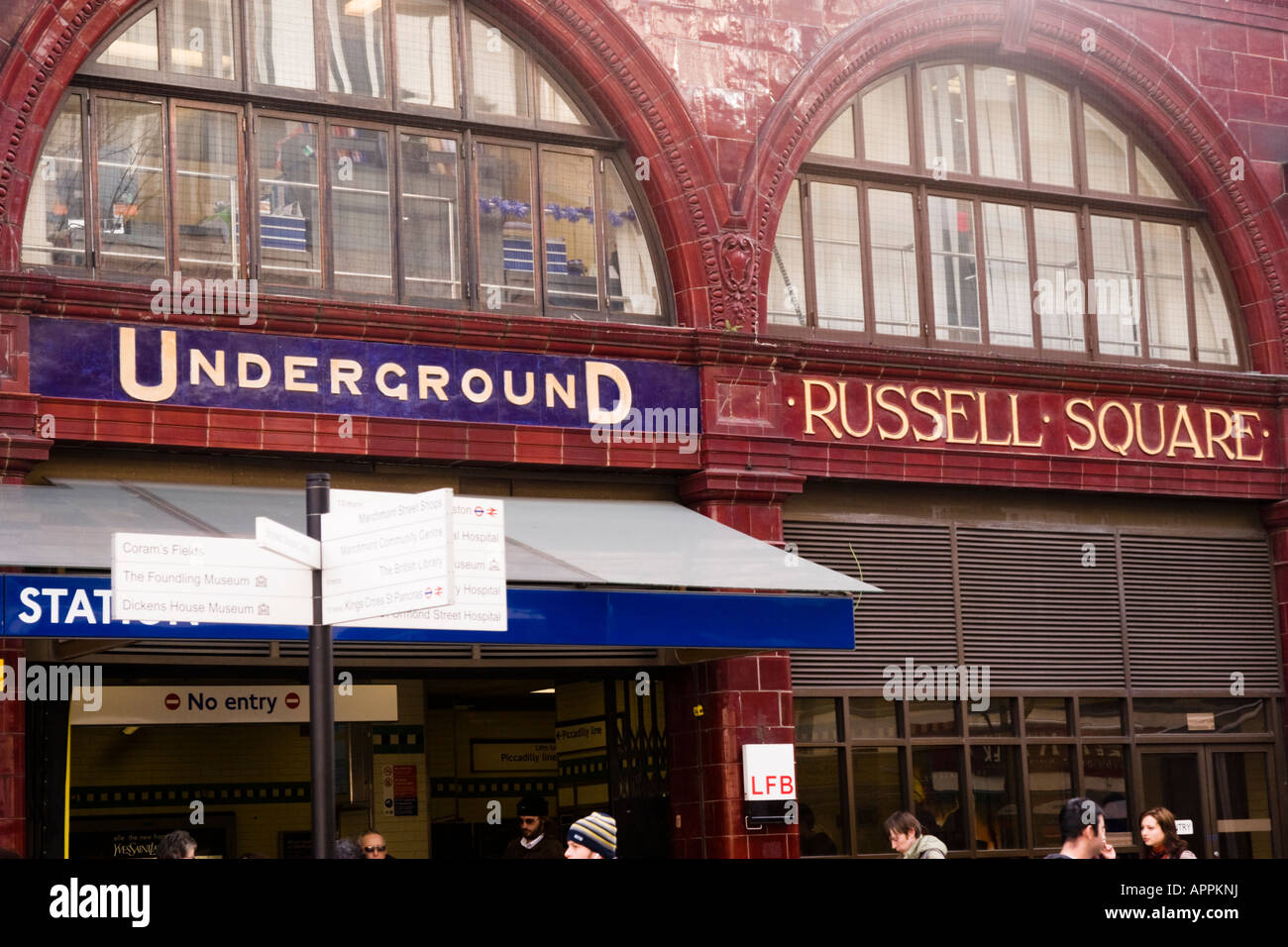 Entrance to Russell Square London Underground Station Stock Photo - Alamy
