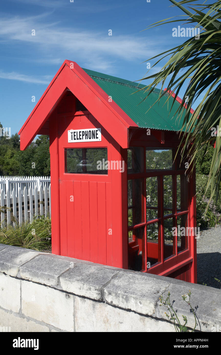 Old telephone box in oamaru hi-res stock photography and images - Alamy