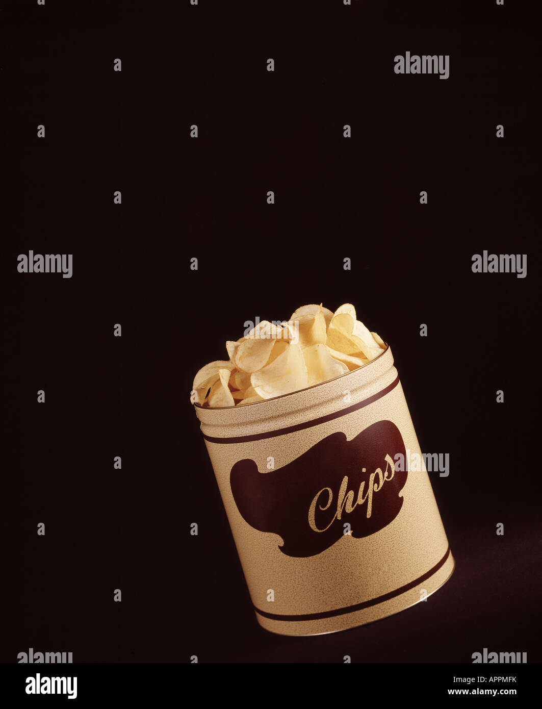 Large can americas favorite snack potato chips Stock Photo - Alamy