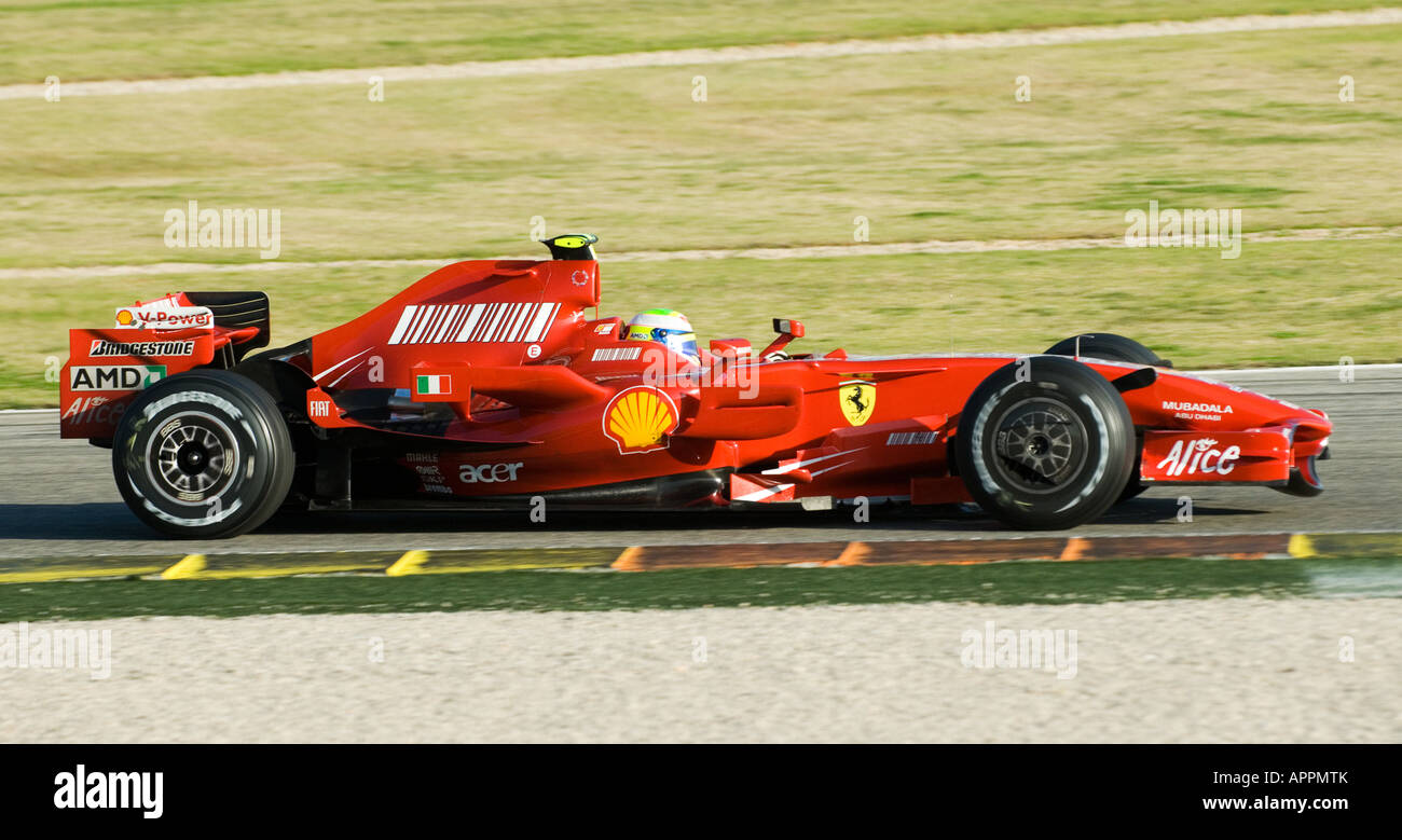 Felipe MASSA (BRA) in the Ferrari F2008 Formula 1 racecar on Circuit ...