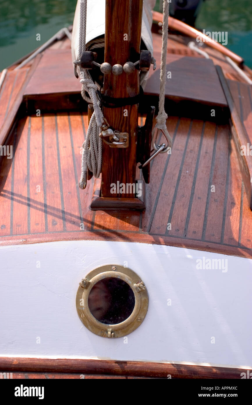 details of old antic traditionnal wooden boat Stock Photo - Alamy