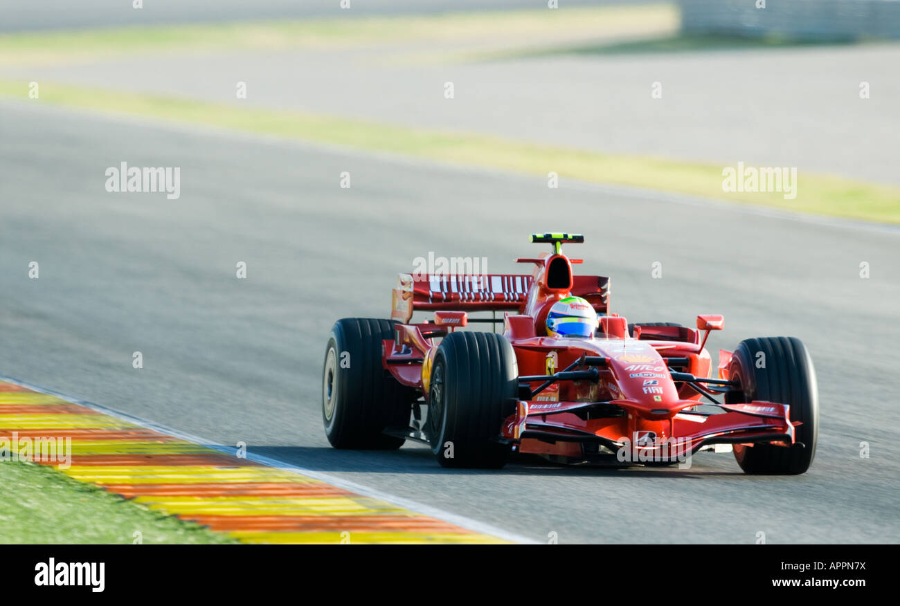 Felipe MASSA (BRA) in the Ferrari F2008 Formula 1 racecar on Circuit ...