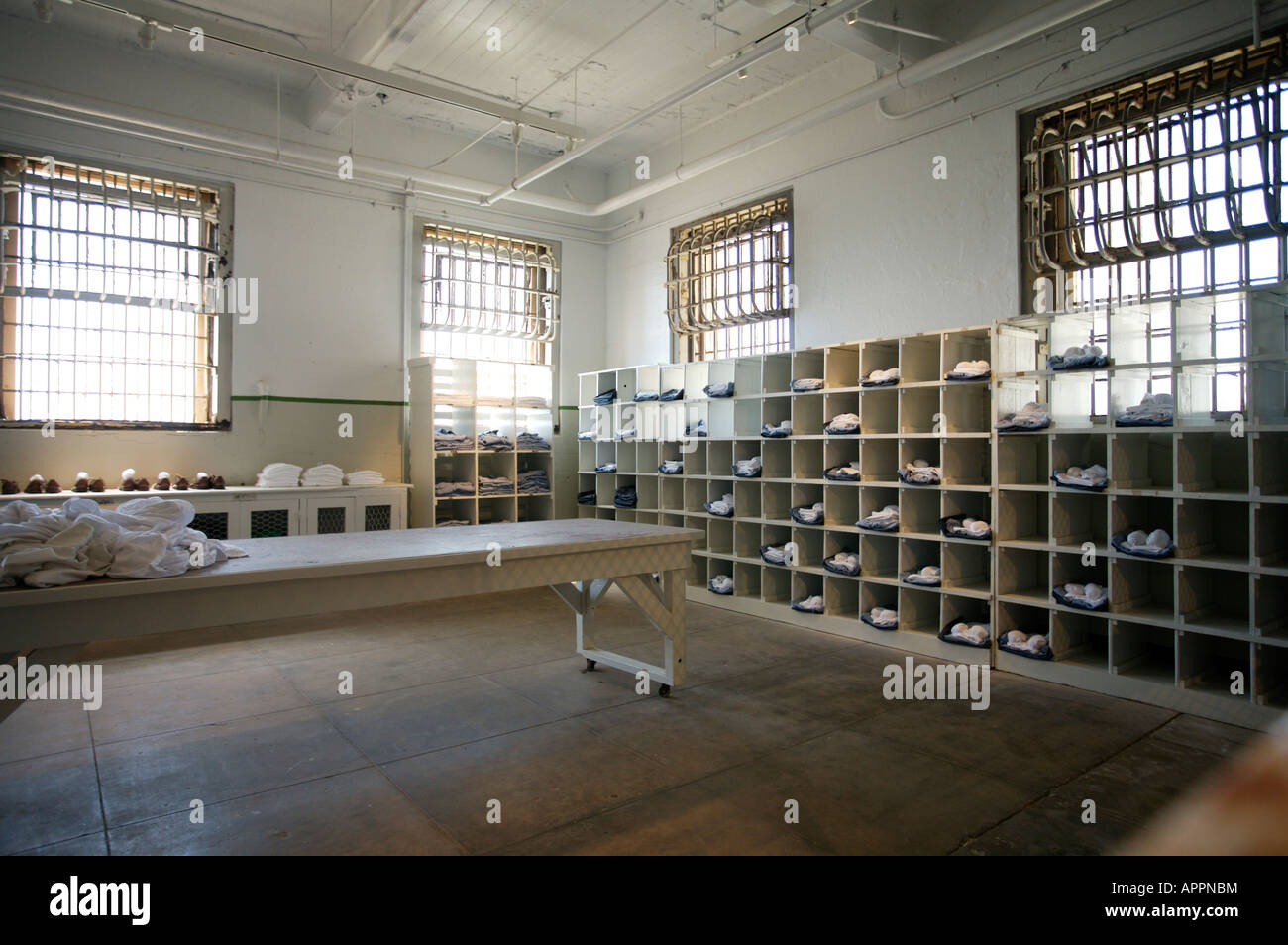 Interior of Alcatraz prison San Francisco California USA Stock Photo ...
