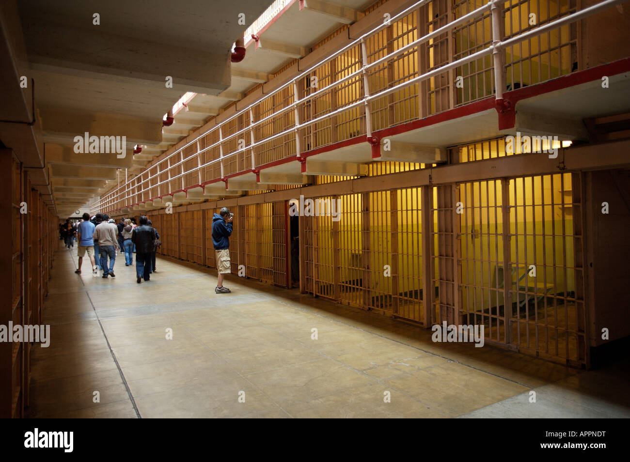Interior of Alcatraz prison San Francisco California USA Stock Photo ...