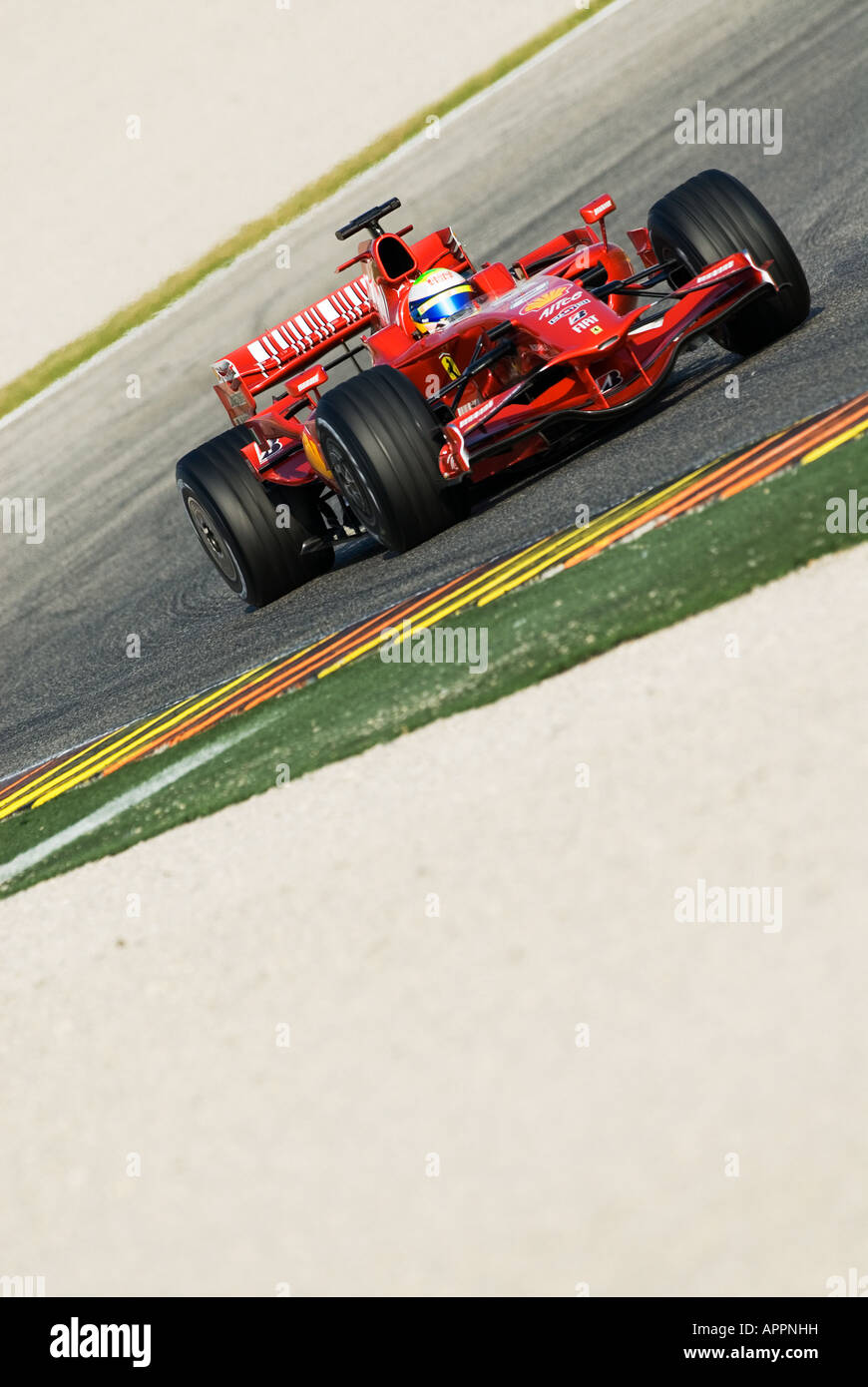 Felipe MASSA (BRA) in the Ferrari F2008 Formula 1 racecar on Circuit ...